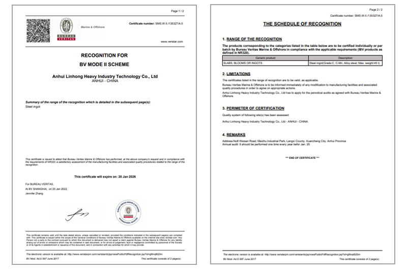 BV证书 - 荣誉资质 - 安徽林洪重工科技有限公司